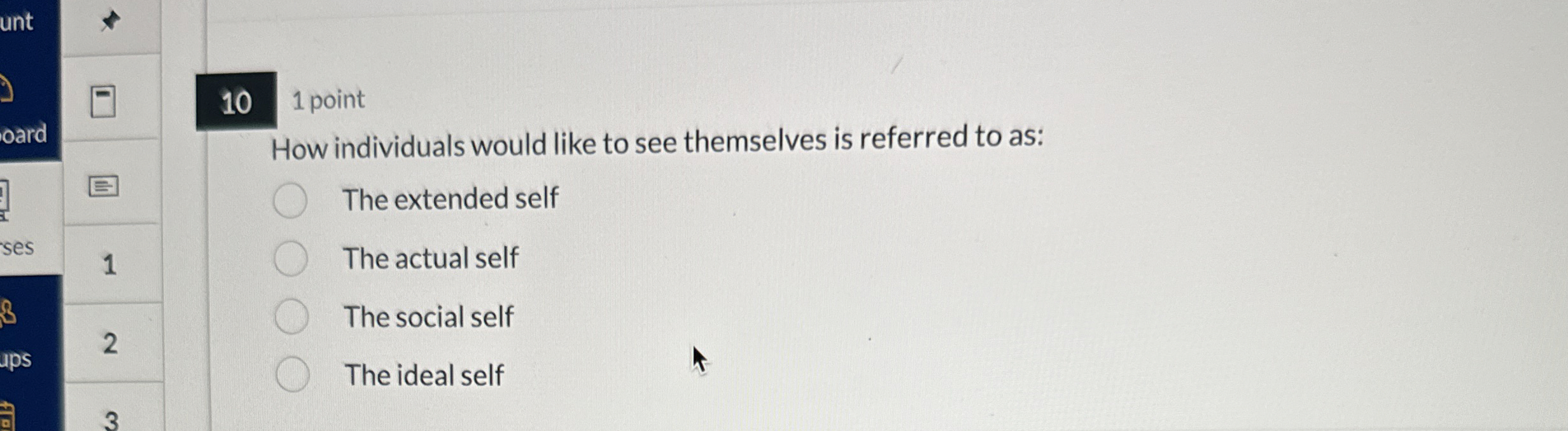 Solved How individuals would like to see themselves is | Chegg.com