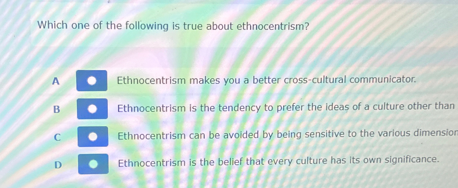 Solved Which one of the following is true about | Chegg.com