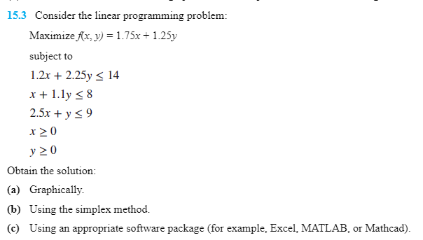 Solved 153 ﻿consider The Linear Programming Problem 