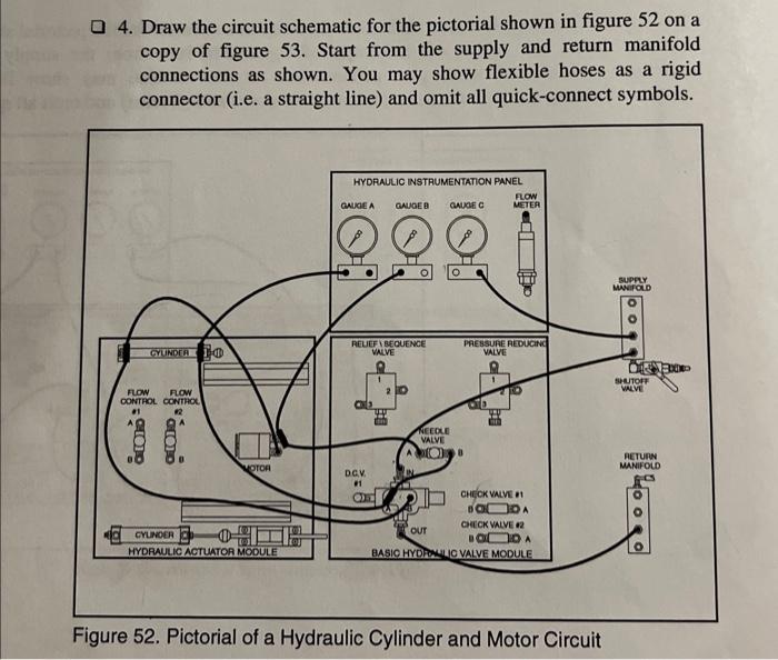 4. Draw the circuit schematic for the pictorial shown | Chegg.com