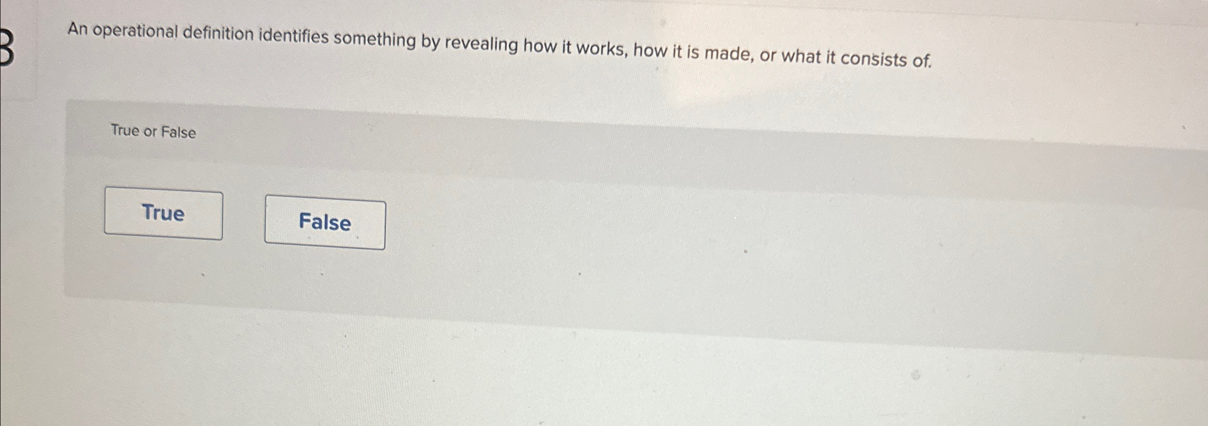 Solved An operational definition identifies something by | Chegg.com