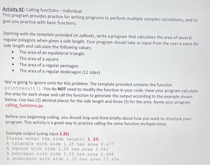 Solved This program provides practice for writing programs | Chegg.com