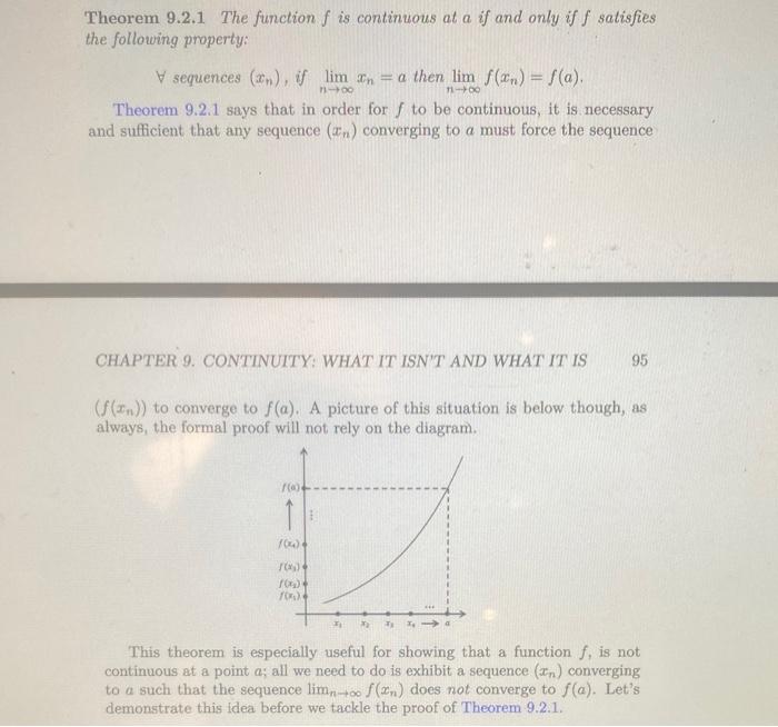 Solved this is a real analysis course. first picture is the | Chegg.com