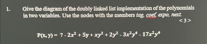 Solved Give the diagram of the doubly linked list | Chegg.com
