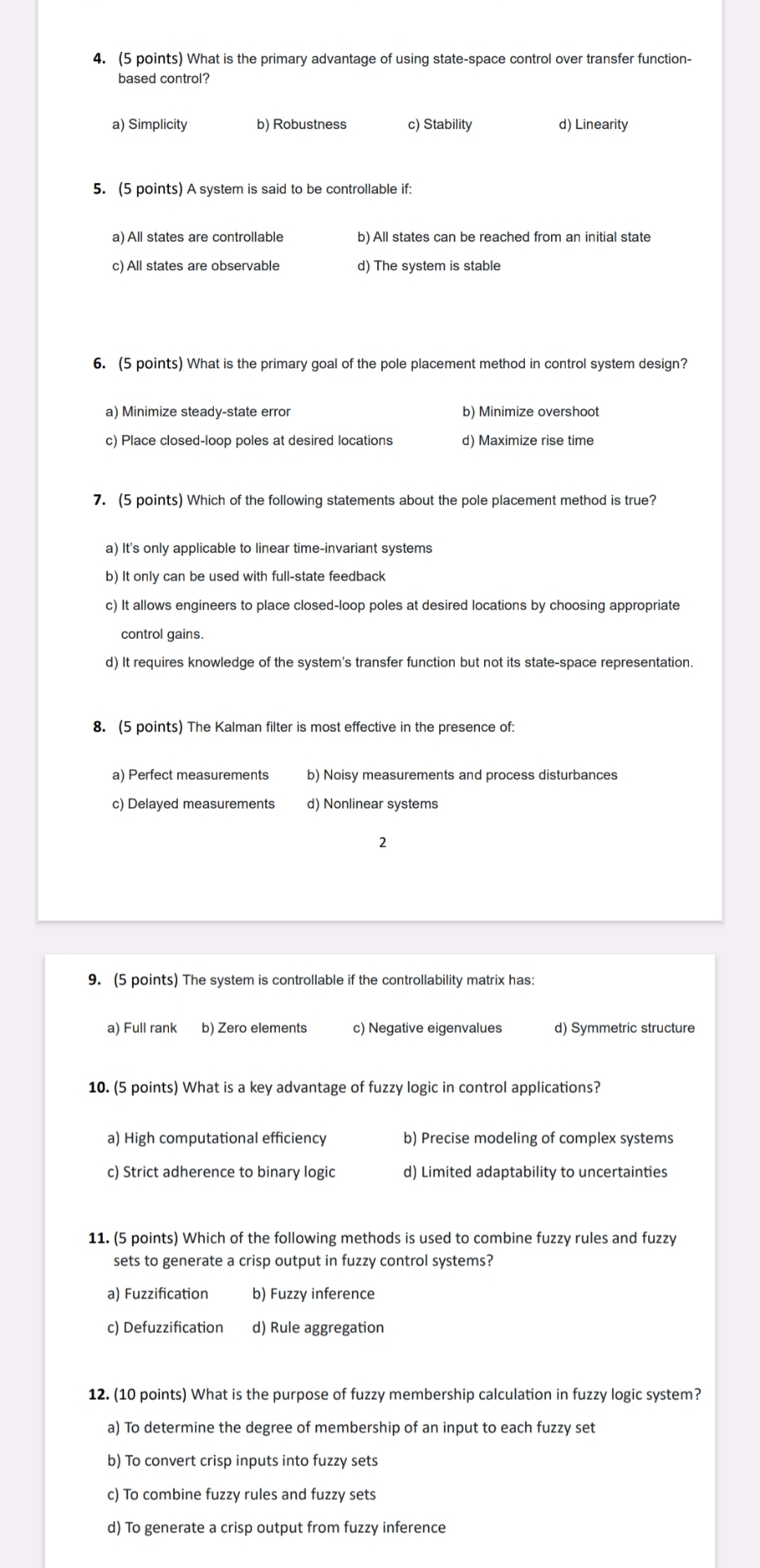 Solved (5 ﻿points) ﻿What is the primary advantage of using | Chegg.com
