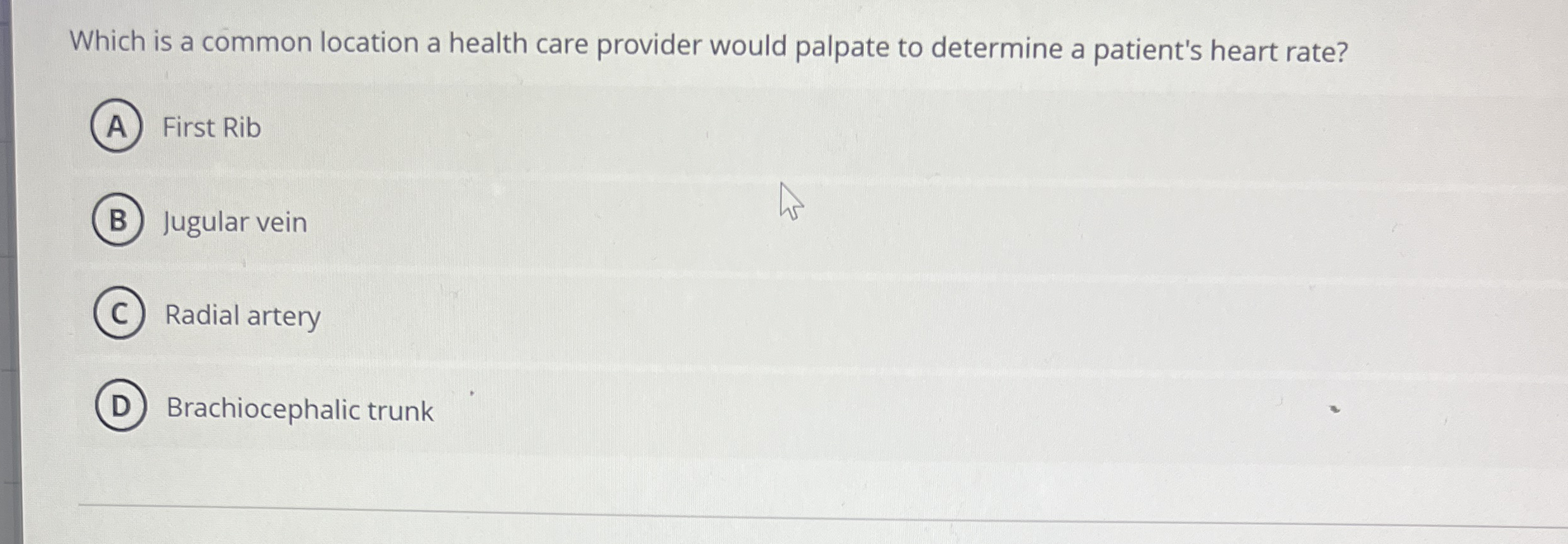 Solved Which is a common location a health care provider | Chegg.com