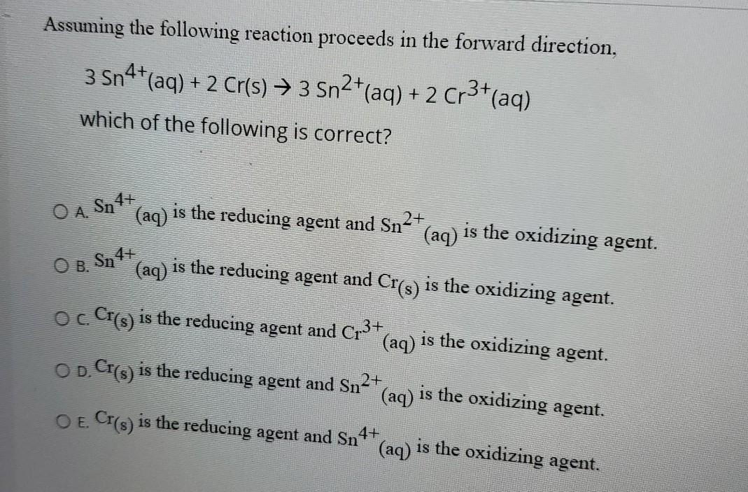 Solved Determine Equilibrium Constant For The Cell Reaction