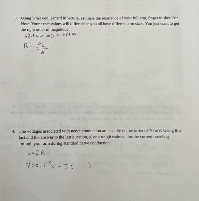 Solved 3. Using what you learned in lecture, estimate the | Chegg.com