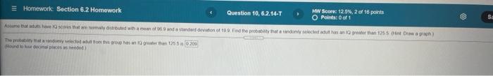 Solved Homework: Section 6.2 Homework Question 10, 6.2.14-1 | Chegg.com