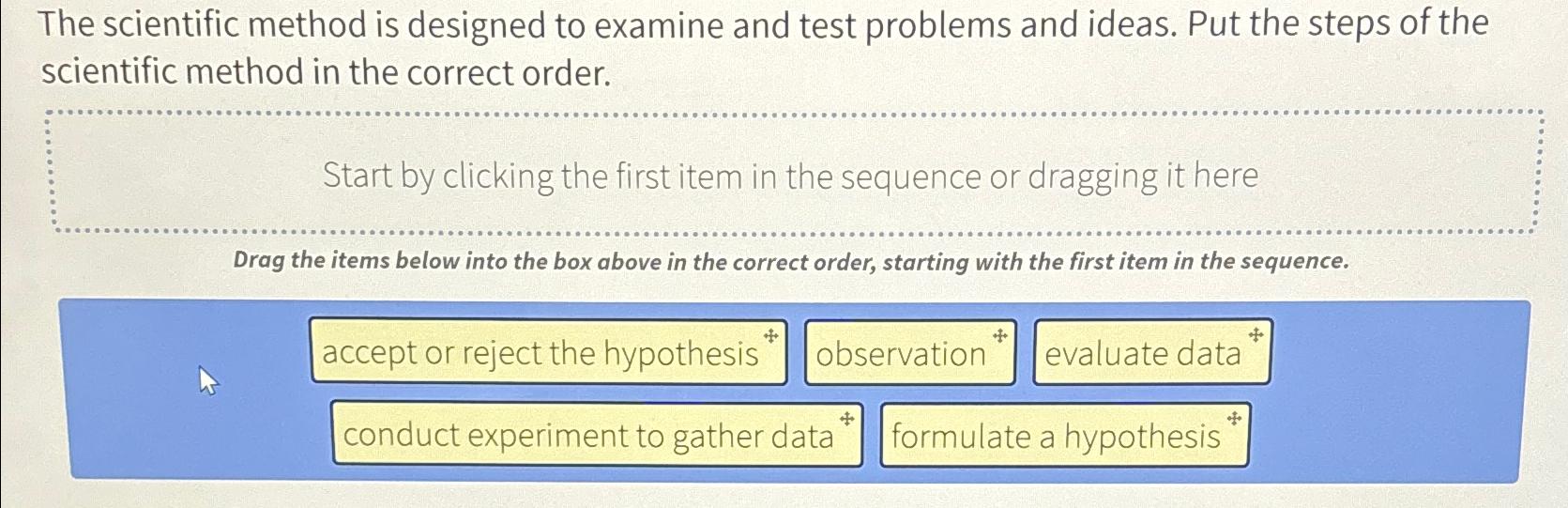 Solved The scientific method is designed to examine and test | Chegg.com