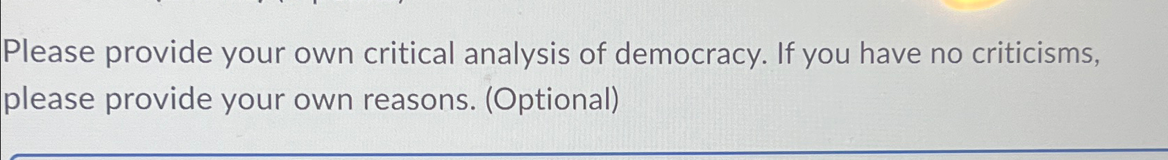 Solved Please provide your own critical analysis of | Chegg.com