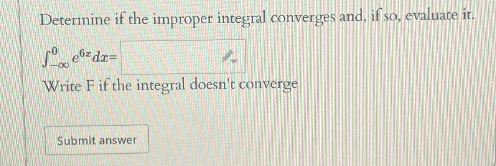 Solved Determine if the improper integral converges and, if | Chegg.com