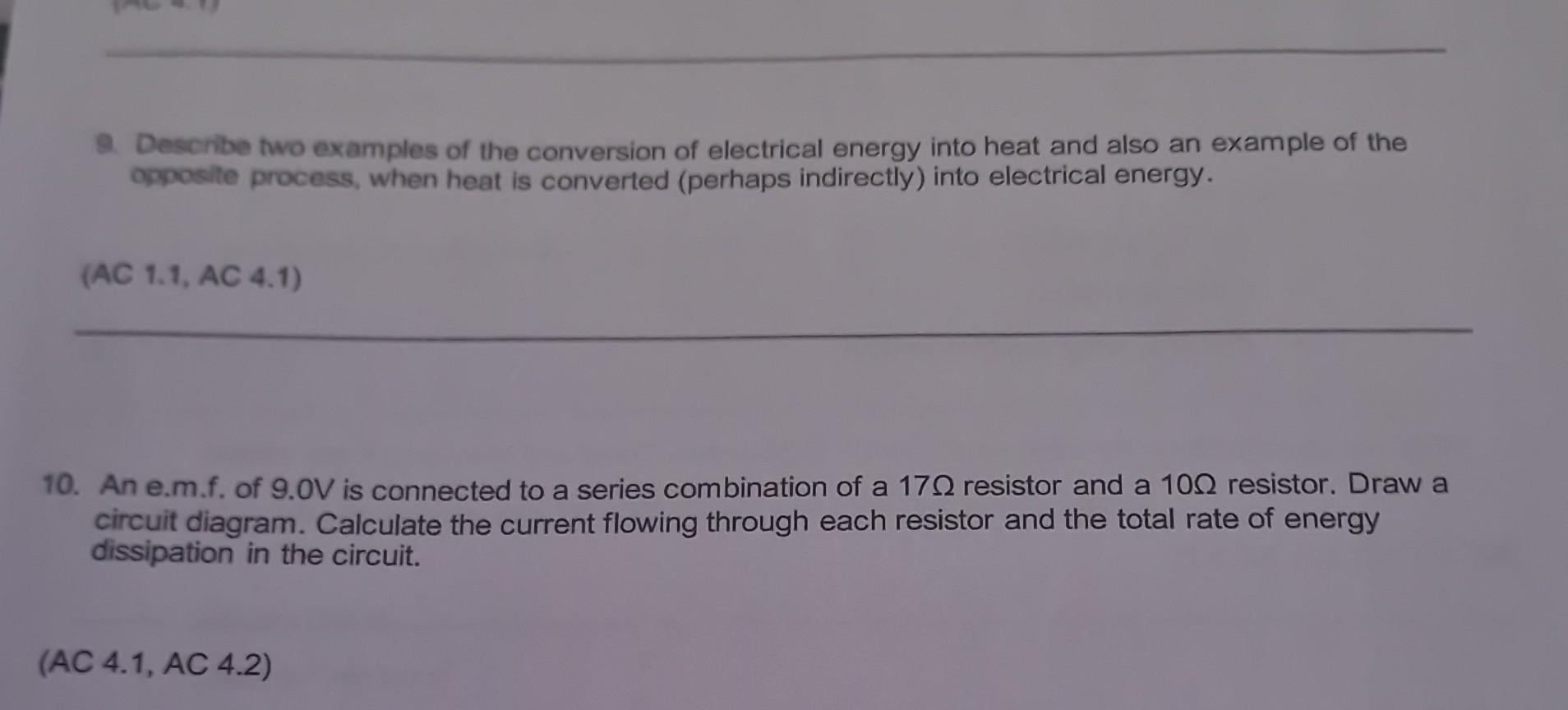 Solved Dehine the following: - Energy and Work * Force and | Chegg.com