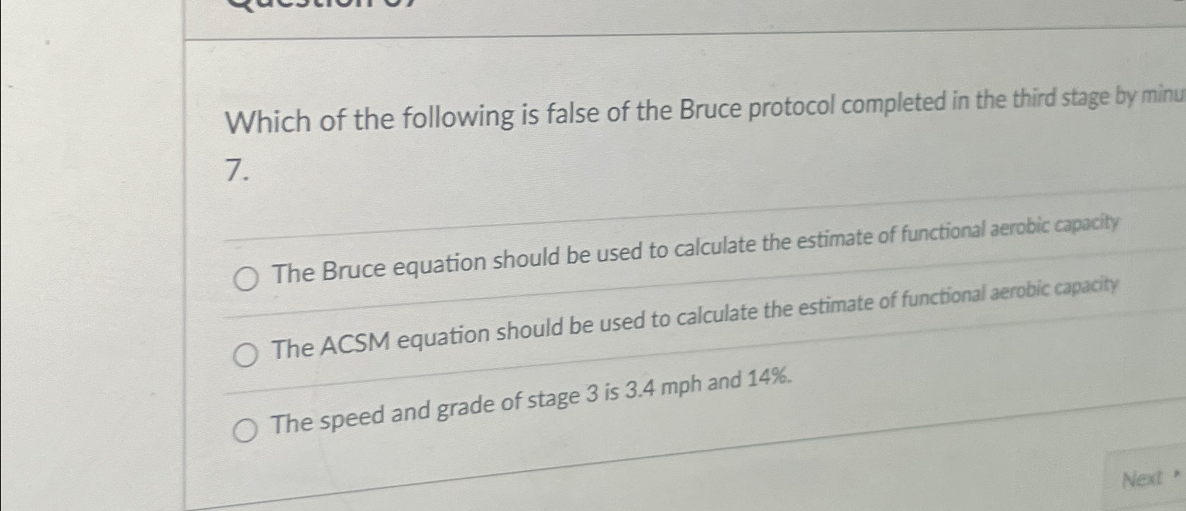 Solved Which of the following is false of the Bruce protocol | Chegg.com