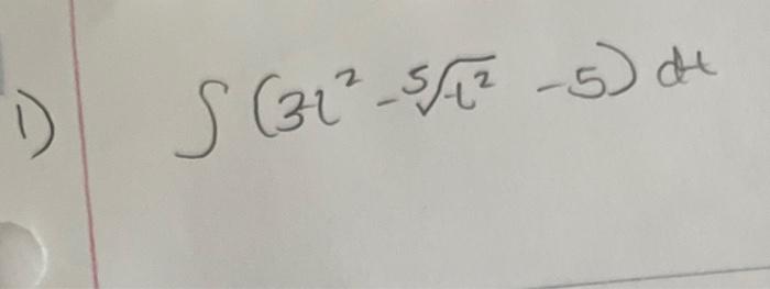 Solved (3t2−5t2−5)dt | Chegg.com