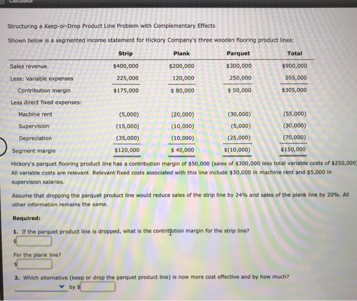 Solved Calculator $ 80,000 Structuring a Keep-or-Drop | Chegg.com