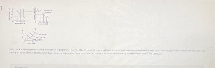 Solved Increase aggregate demand from AD3 to AD2 Decrease | Chegg.com