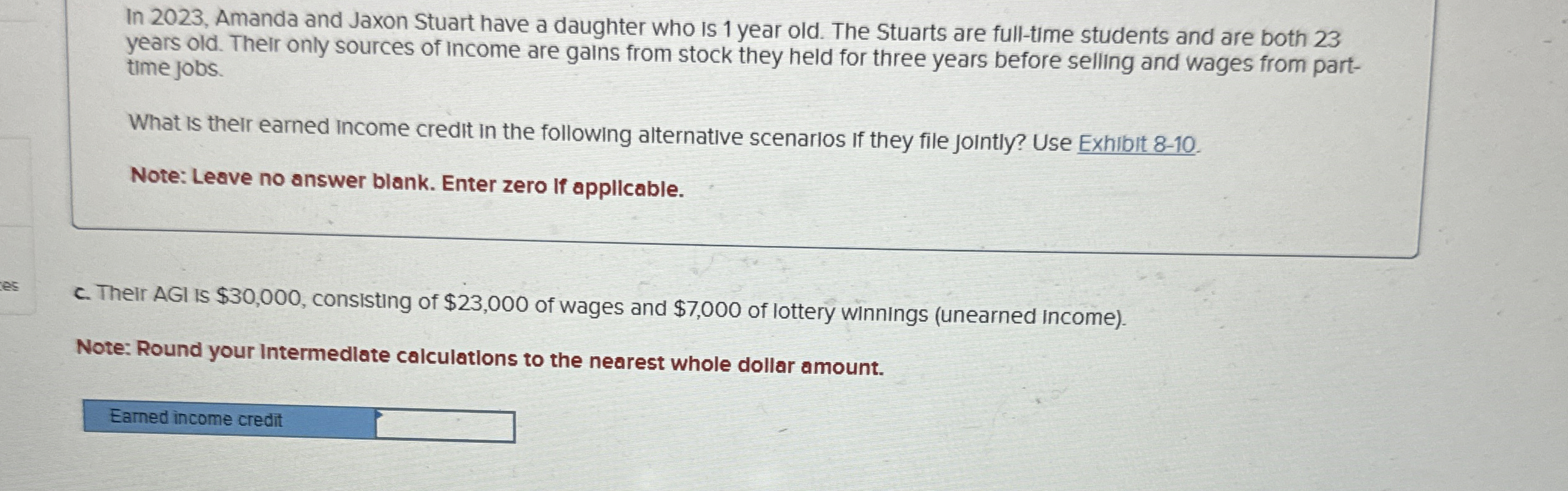 Solved In 2023, ﻿Amanda and Jaxon Stuart have a daughter who | Chegg.com