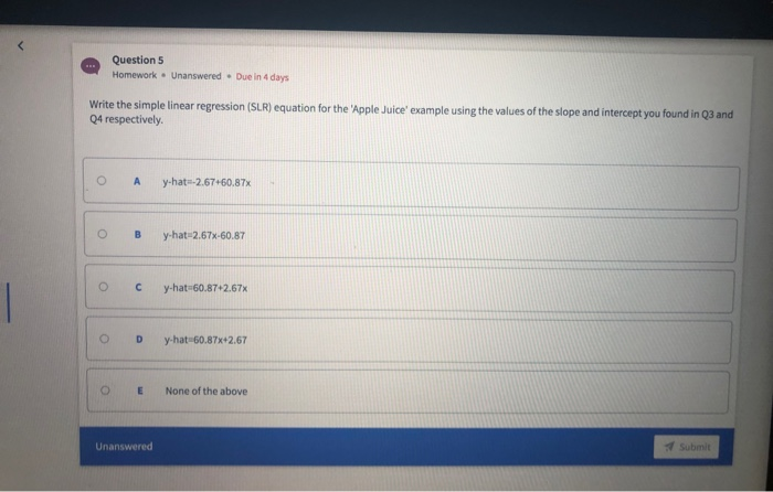 Solved Question 4 Homework. Unanswered. Due in 4 days In | Chegg.com