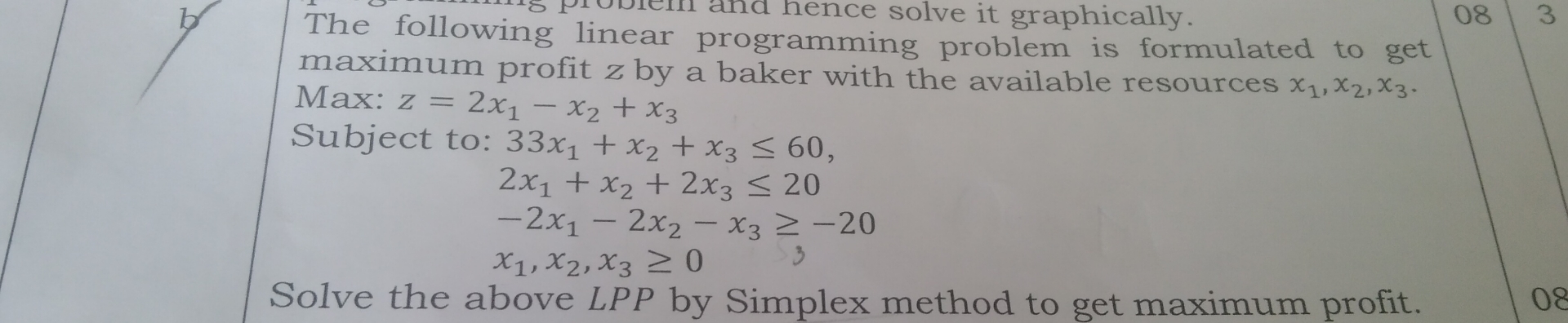 Solved hence solve it graphically.The following linear | Chegg.com