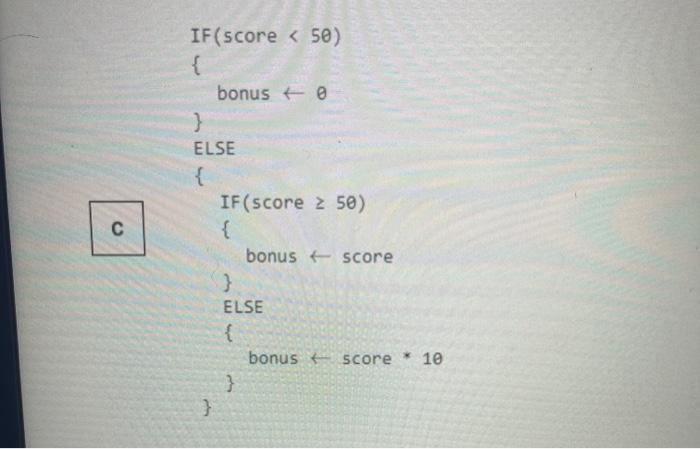 Solved In A Certain Game The Integer Variable Bonus Is