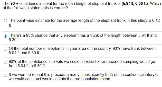 Solved The 93% ﻿confidence interval for the mean length of | Chegg.com