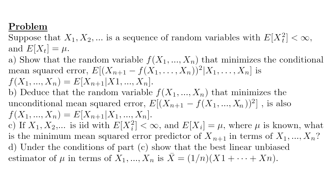 Problem Suppose that X1,X2,… is a sequence of random | Chegg.com