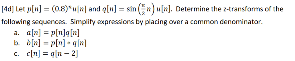 Please explain thoroughly:Let p[n]=(0.8)nu[n] ﻿and | Chegg.com