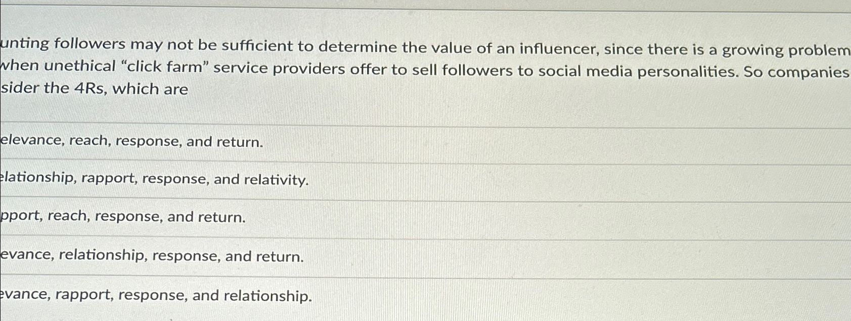 Solved unting followers may not be sufficient to determine | Chegg.com Solved unting followers may not be sufficient to determine | Chegg.com