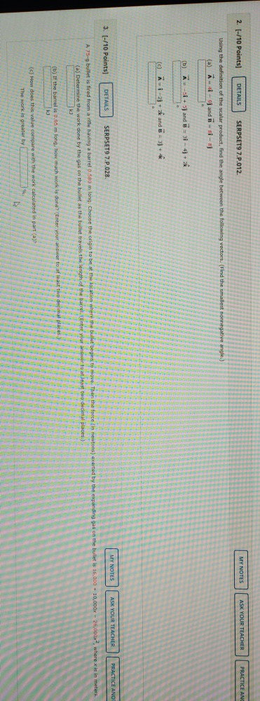 Solved 2. 1-/10 Points) DETAILS SERPSET9 7.P.012 MY NOTES | Chegg.com Solved 2. 1-/10 Points) DETAILS SERPSET9 7.P.012 MY NOTES | Chegg.com