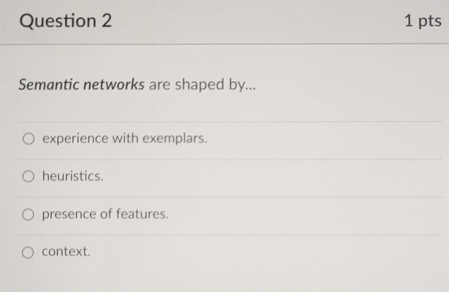 Solved Categories are... representational associative | Chegg.com