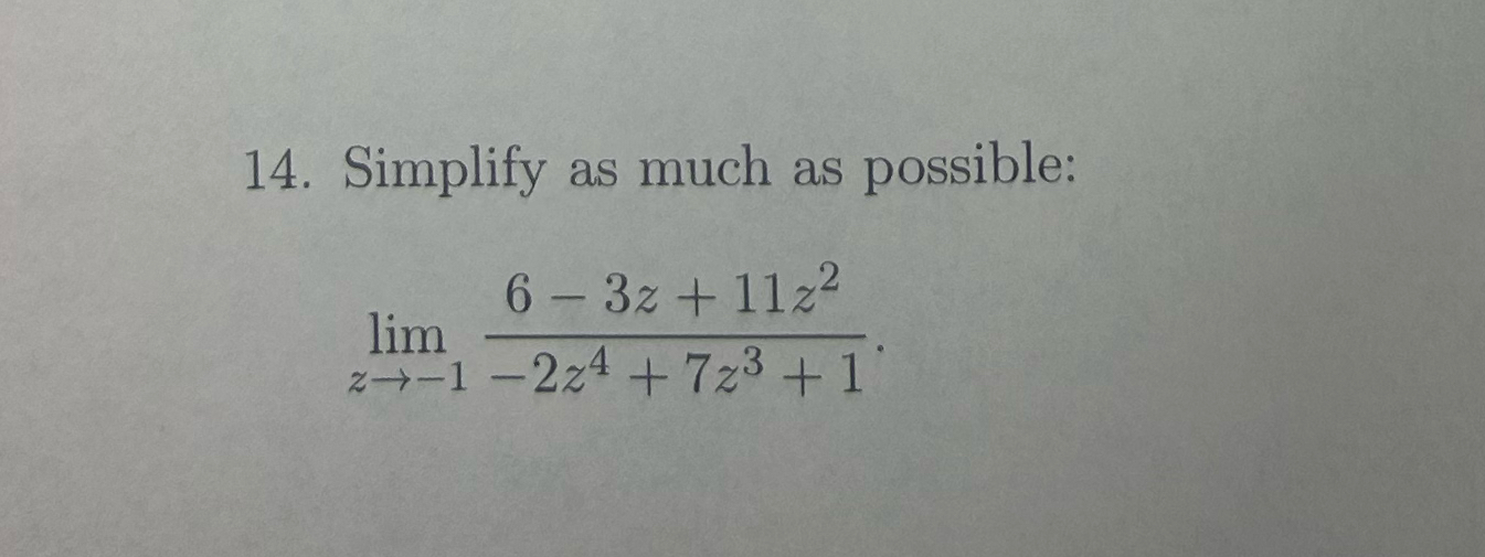Solved Simplify as much as | Chegg.com