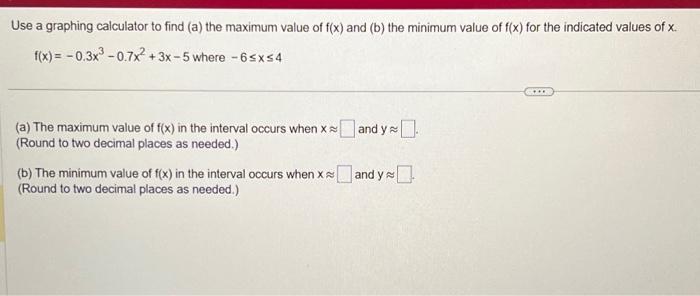 Solved Use a graphing calculator to find (a) the maximum | Chegg.com