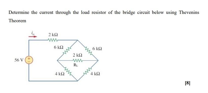 Solved Determine the current through the load resistor of | Chegg.com
