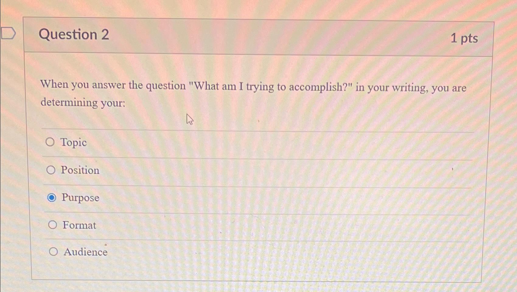 Solved Question 21 ﻿ptsWhen you answer the question "What am | Chegg.com