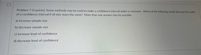 Solved Problem 7 [4 points] Some methods may be used to make | Chegg.com