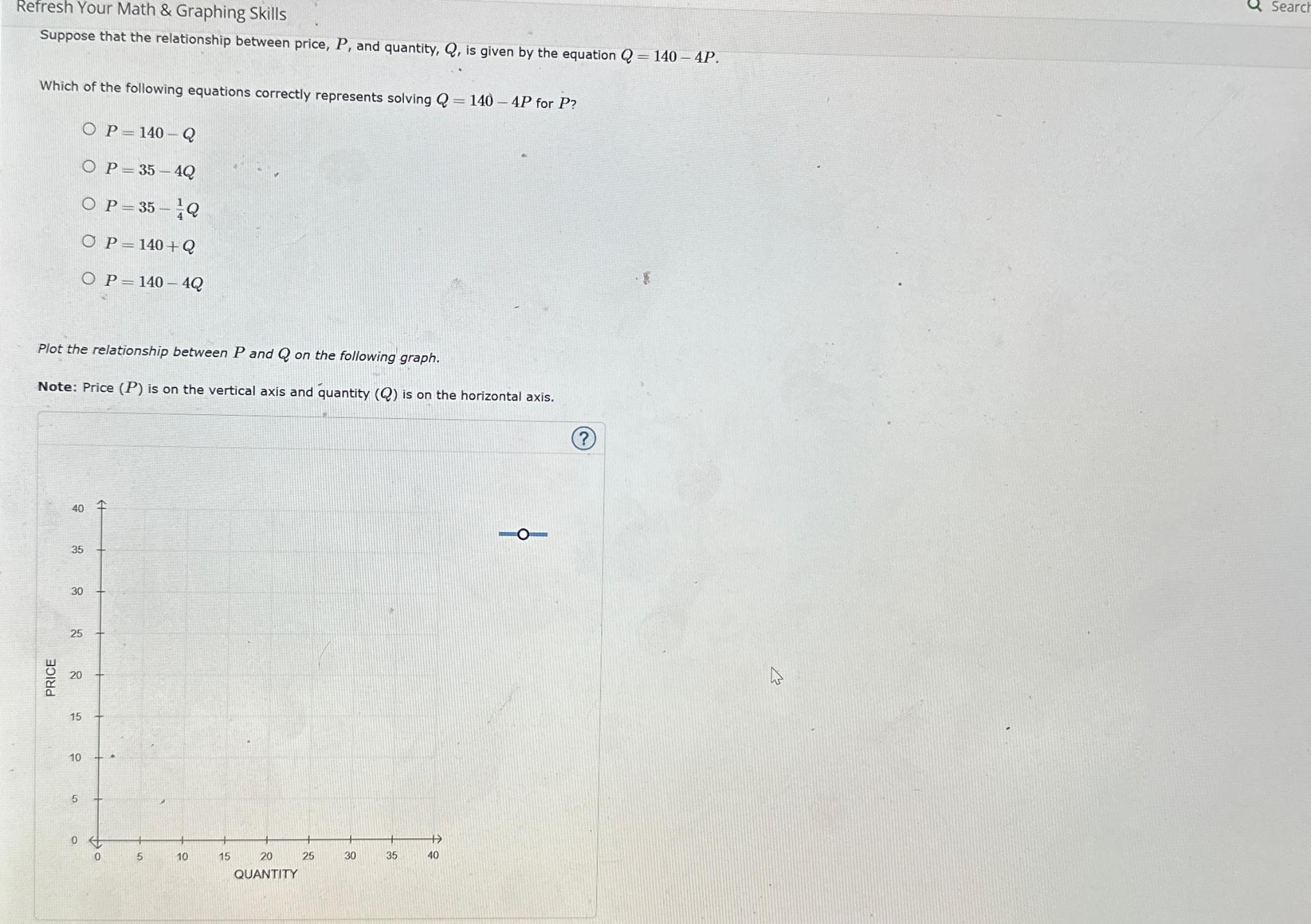 Solved Refresh Your Math & Graphing SkillsSearchSuppose that | Chegg.com