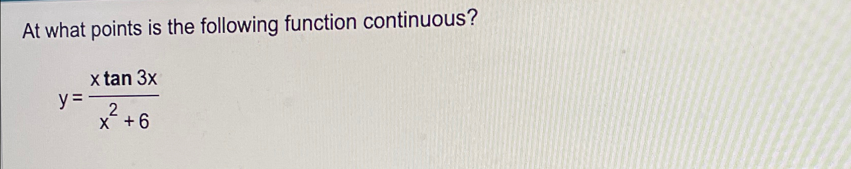 Solved At what points is the following function | Chegg.com