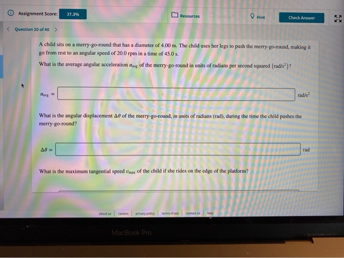 Solved Assignment Score: 37.3% Resources Hint Check Answer