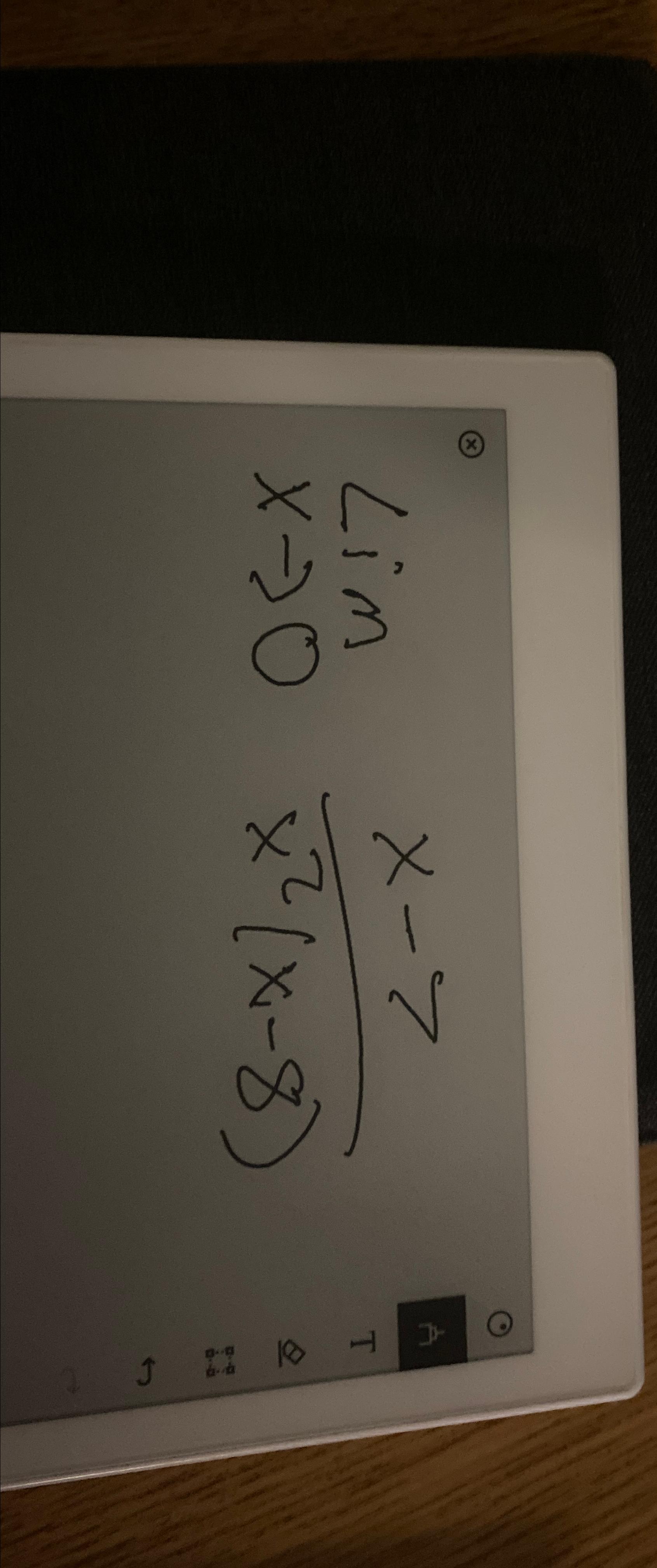 Solved limx→0x-7x2(x-8) | Chegg.com