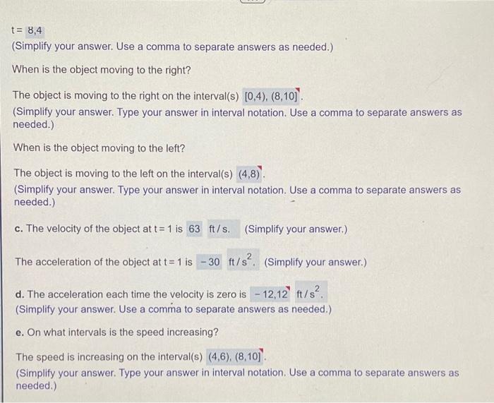 Solved Suppose the position of an object moving horizontally | Chegg.com