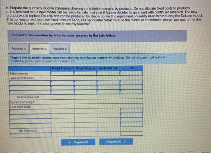 Solved Problem 4-64 (Algo) Decision Whether to Add or Drop | Chegg.com