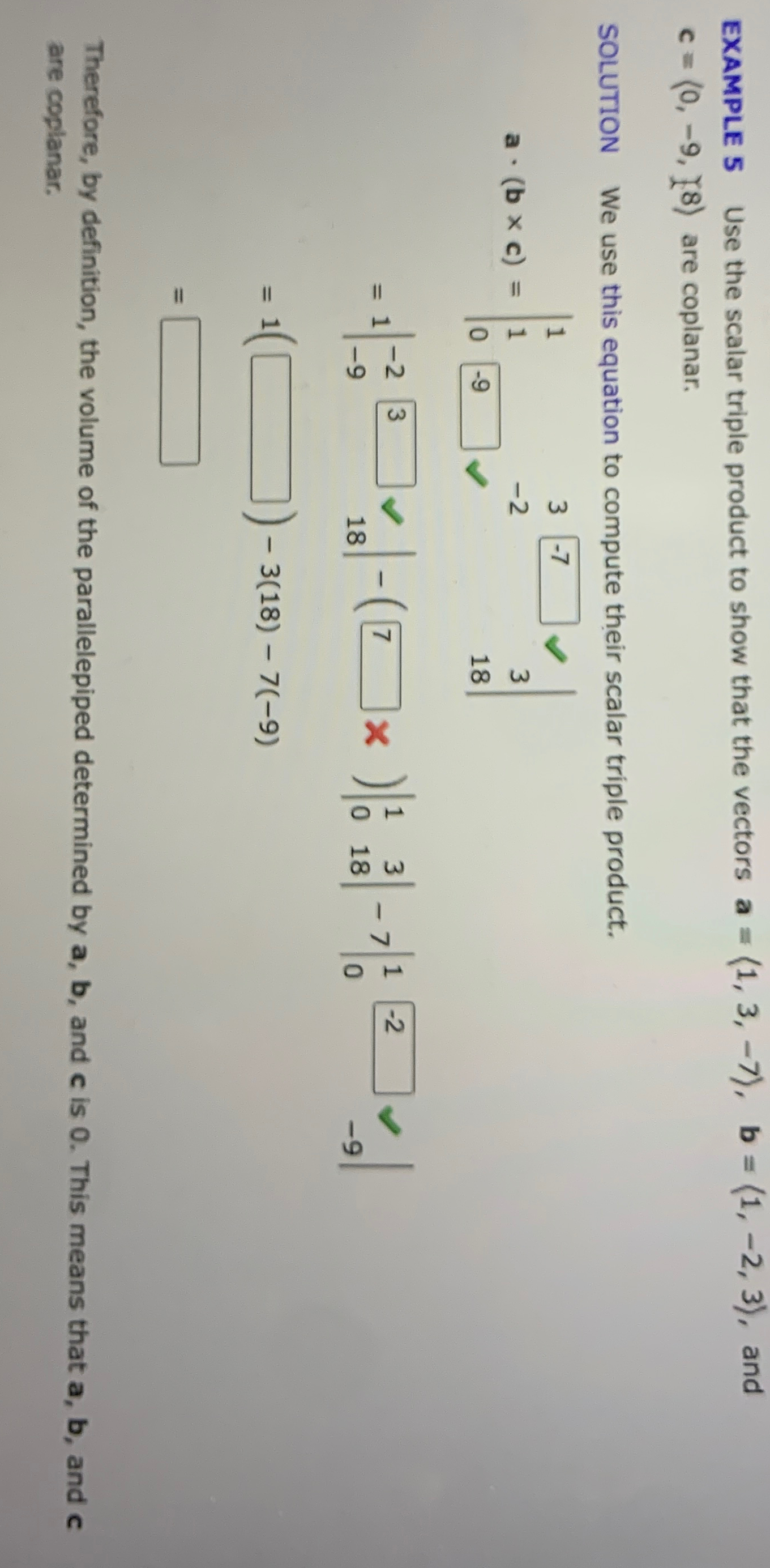 Solved EXAMPLE 5 ﻿Use the scalar triple product to show that | Chegg.com