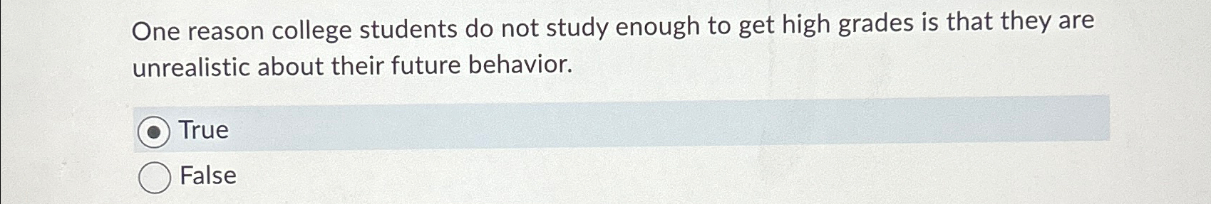 Solved One reason college students do not study enough to | Chegg.com