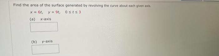 Solved Find the area of the surface generated by revolving | Chegg.com