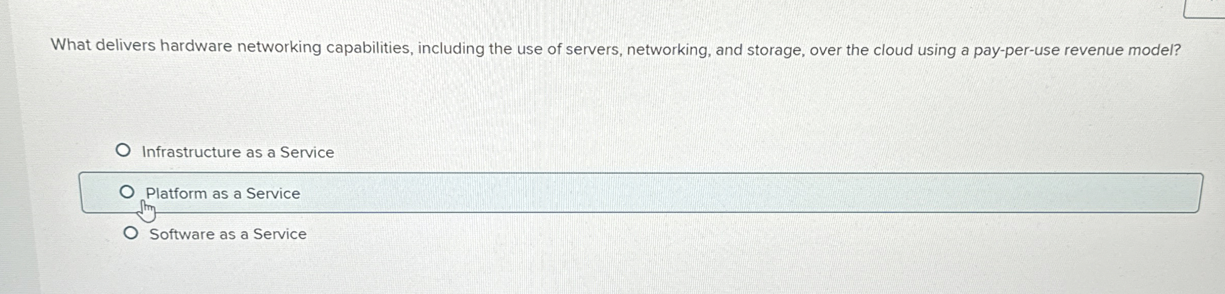 Solved What delivers hardware networking capabilities, | Chegg.com