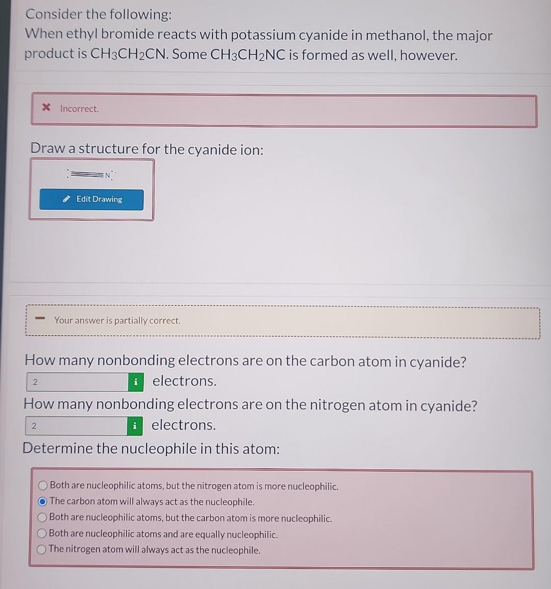 Solved Consider the following: When ethyl bromide reacts | Chegg.com