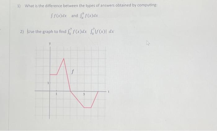 Solved 1) What is the difference between the types of | Chegg.com