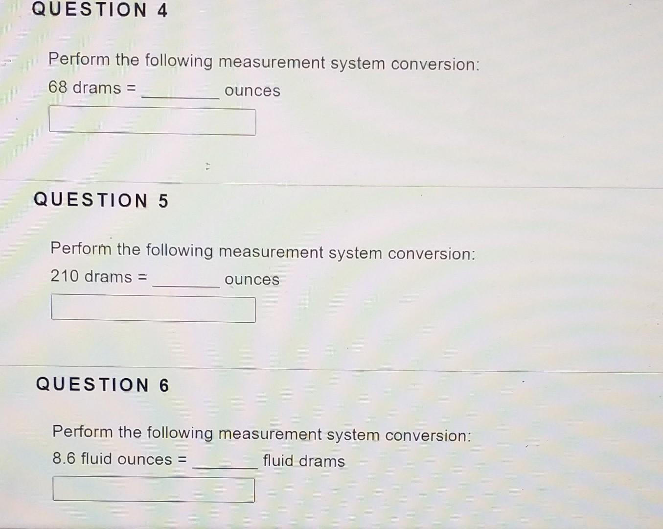 Solved QUESTION 4 Perform the following measurement system | Chegg.com