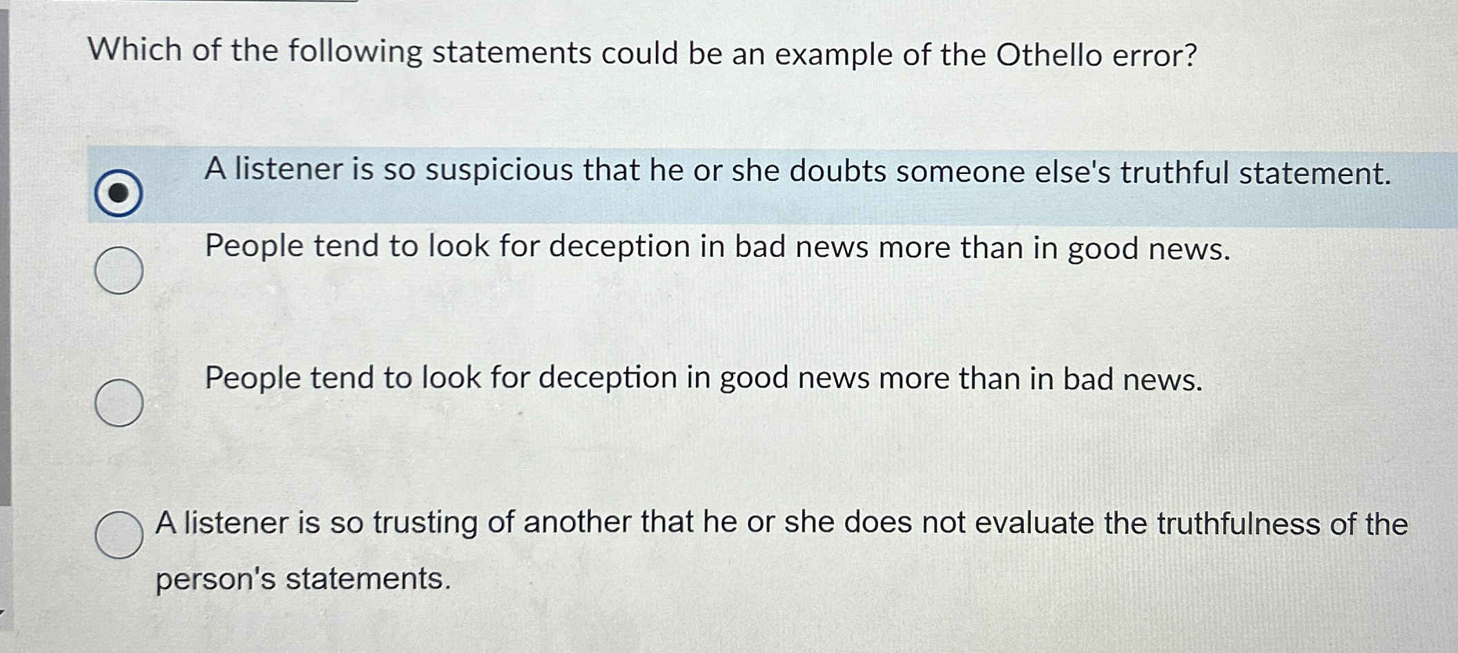 Solved Which of the following statements could be an example | Chegg.com